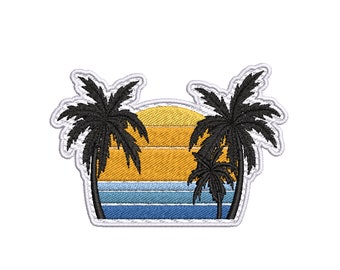 Palm Tree Mini Iron on Patch - Etsy
