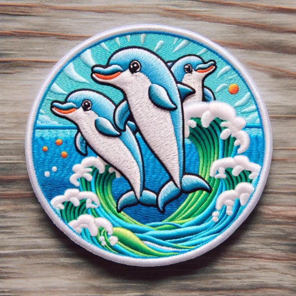 Dolphin Applique - Etsy