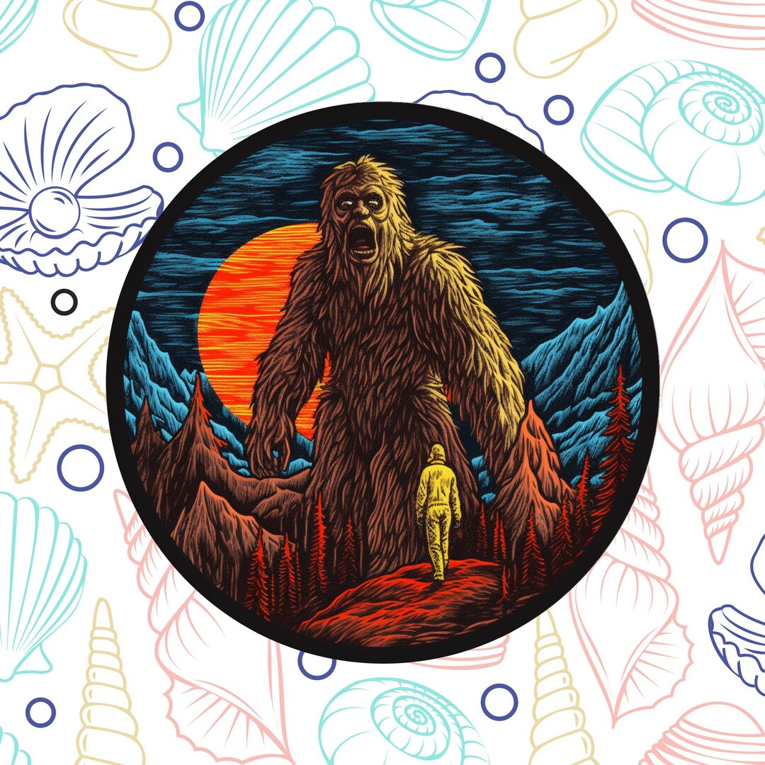 Bigfoot Sticker Decal, Waterproof Vinyl Cryptid Sticker, Water Bottle ...