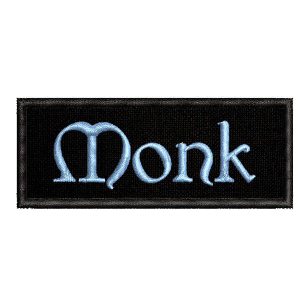 Monk Patch Character Classes Dnd Tabletop Gaming 4x1.5 Embroidered Iron ...