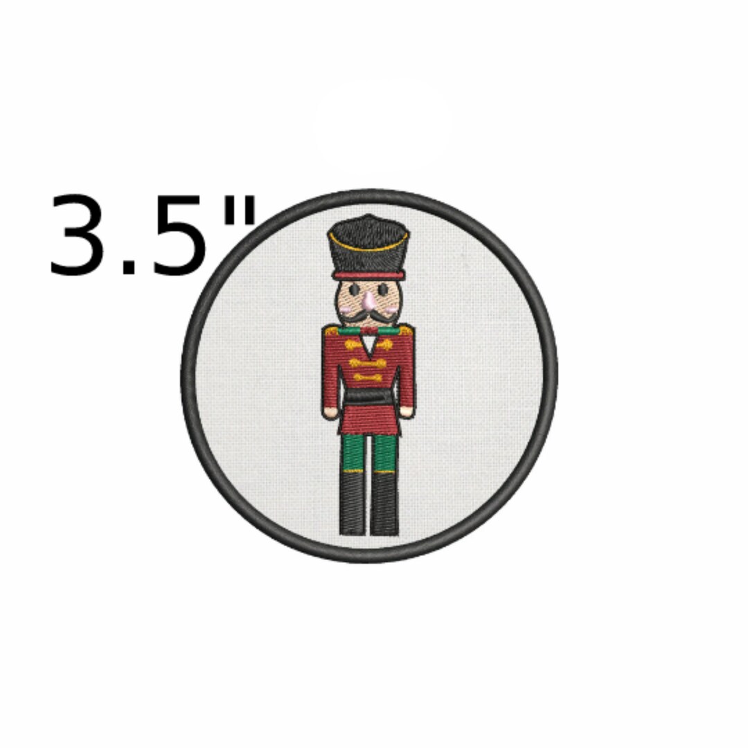 Christmas Nutcracker Patch Embroidered Iron-on/Sew-on Premium Stocking Clothing Craft Applique ...