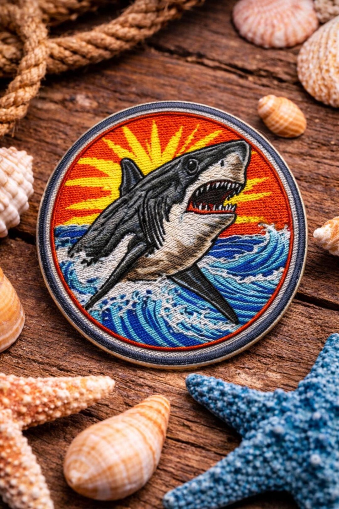 Great White Shark Patch/iron-on Patch/scuba Diving Gift/carcharodon ...