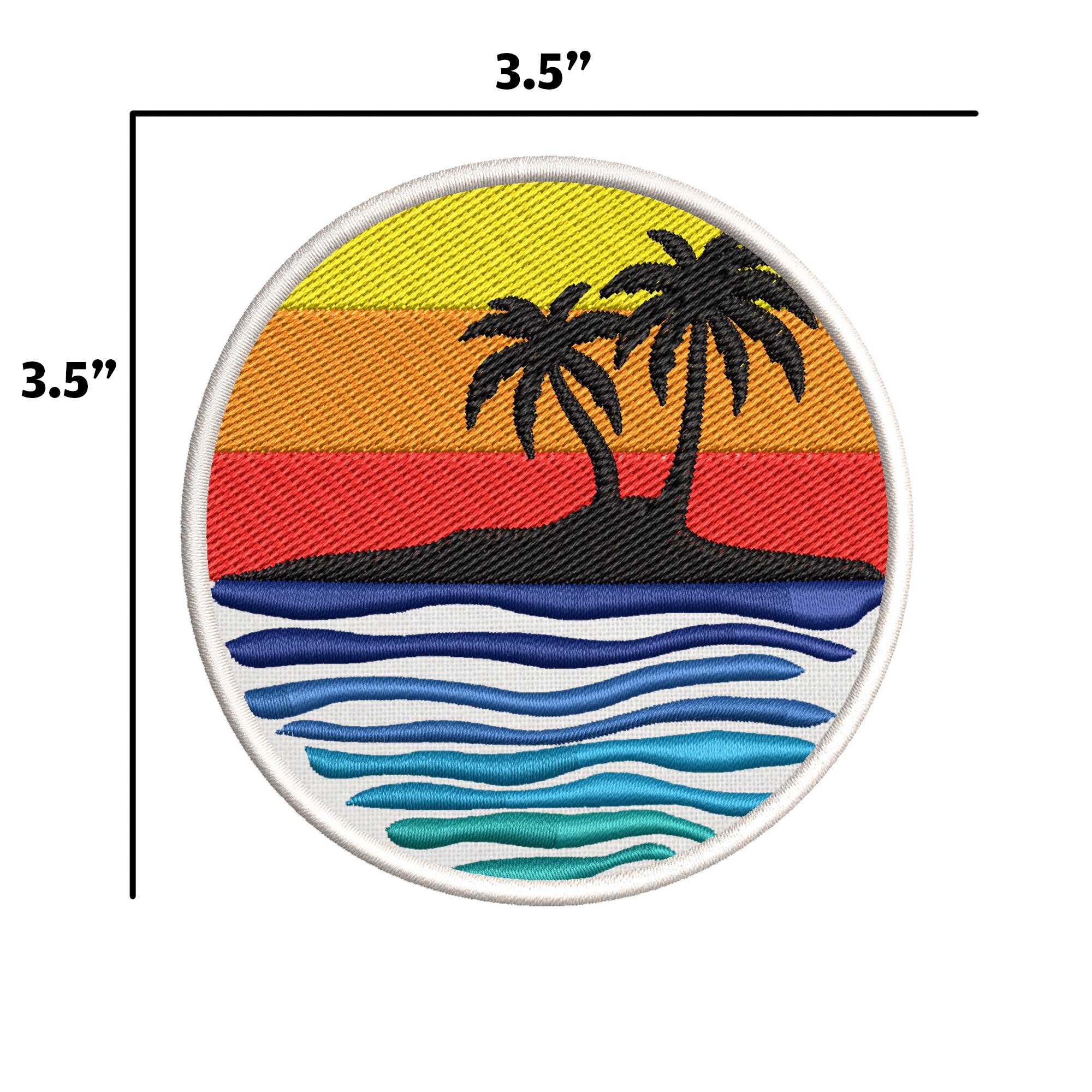 Exotic Tropical Island Vacation Palm Tree Patch 3.5 | Etsy