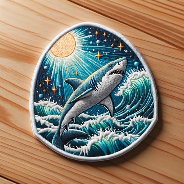 Shark Patch - Etsy