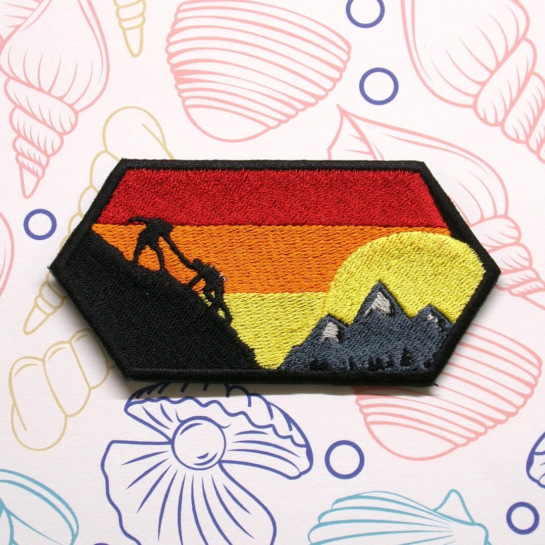 Mountain Climbing Patch Embroidered Iron-on/sew-on Applique for Jackets ...