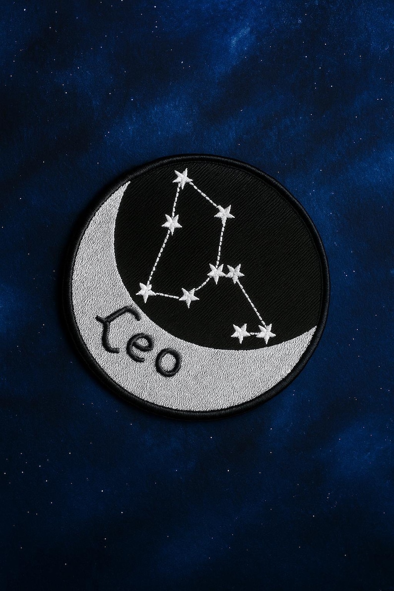 Leo Zodiac Sign Constellation Patch Embroidered Iron-on/sew-on Applique ...