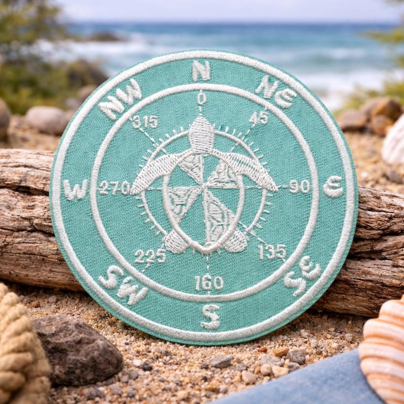 Embroidered Patches Compass - Etsy