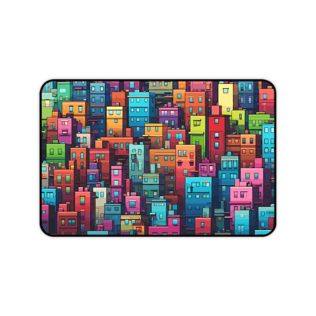 Desk Mat Pixel Art Gaming Mat Office Home Decor - Etsy