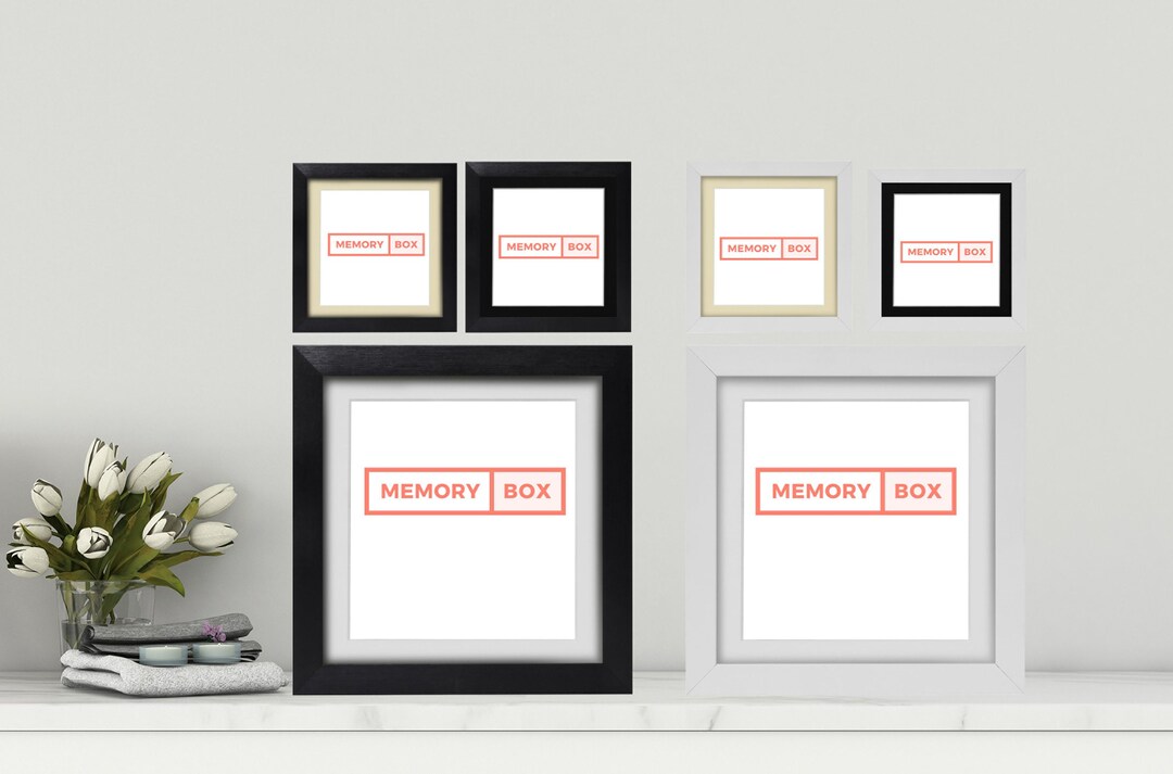 3D Box Frame 2cm Depth Mounted Square Deep Box Frame Scrabble Dispay 3D ...