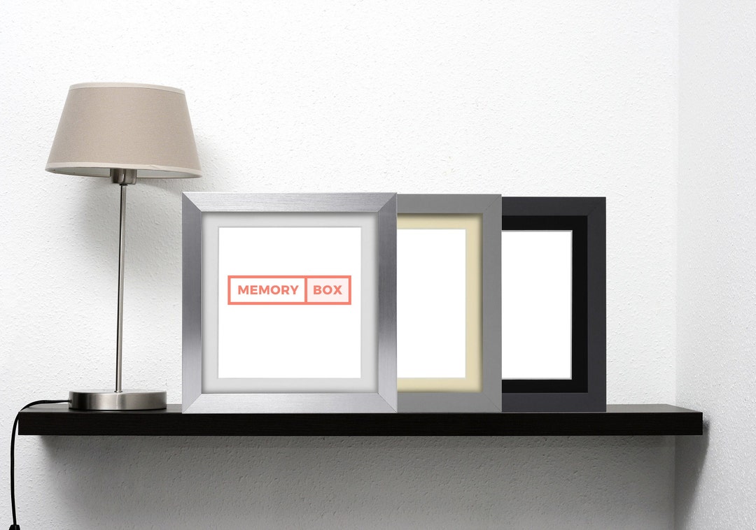 3D Box Frame Shadow Box Mounted Square Deep Box Frame Scrabble Display ...