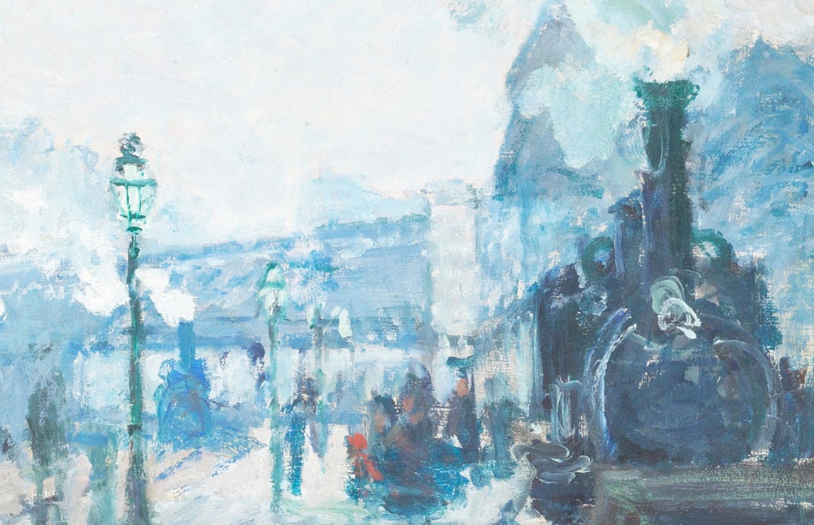 Vintage Impressionism Train Painting Printable Wall Art Instant Digital ...