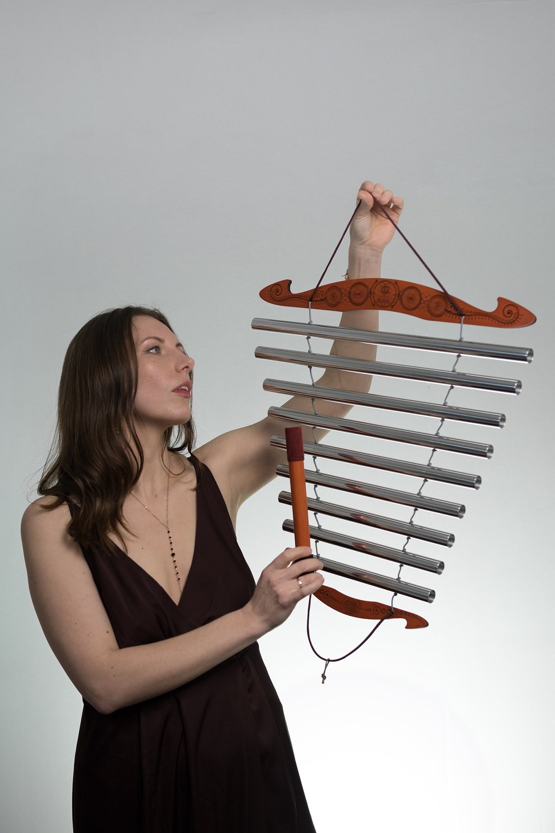 Chimes Divya Infinity Soundhealing Metallophone Wind Chimes Peacebells ...