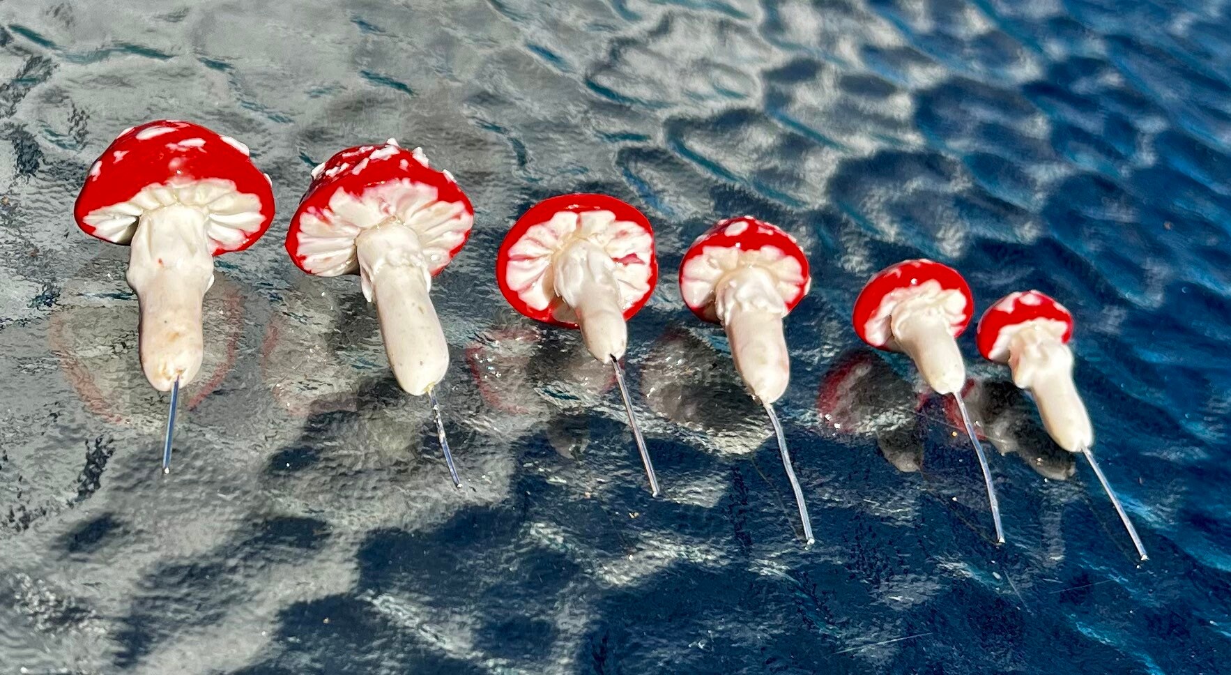 Miniature Clay Toadstool Mushrooms - Etsy