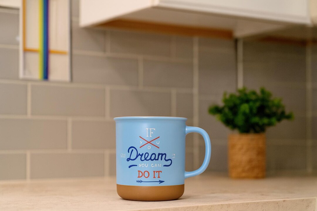 Motivational Coffee Mug – “if You Can Dream It You Can Do It” Blue ...
