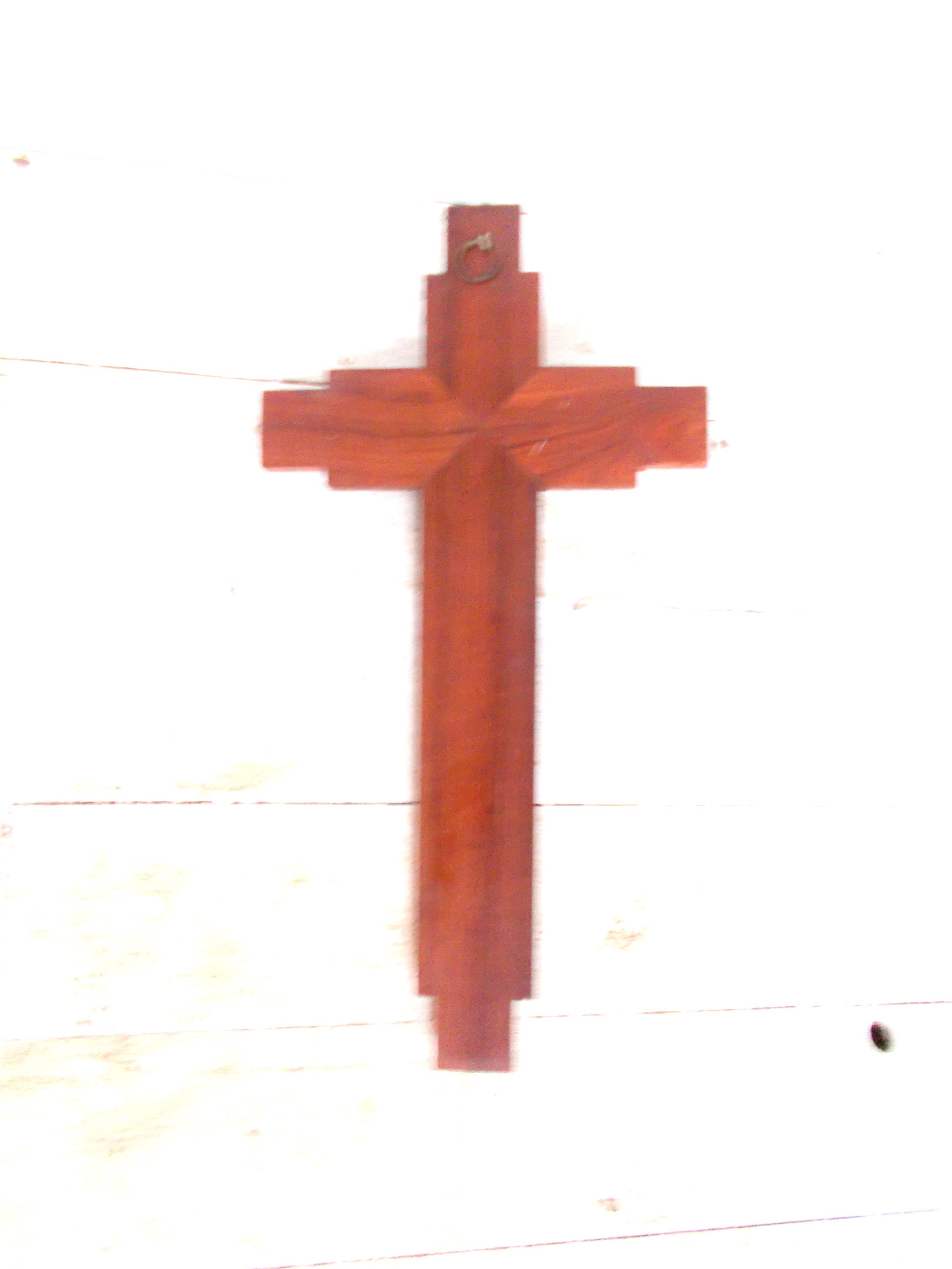 Large Midcentury Jesus Christ Cross Sheet Metal on Wood - Etsy