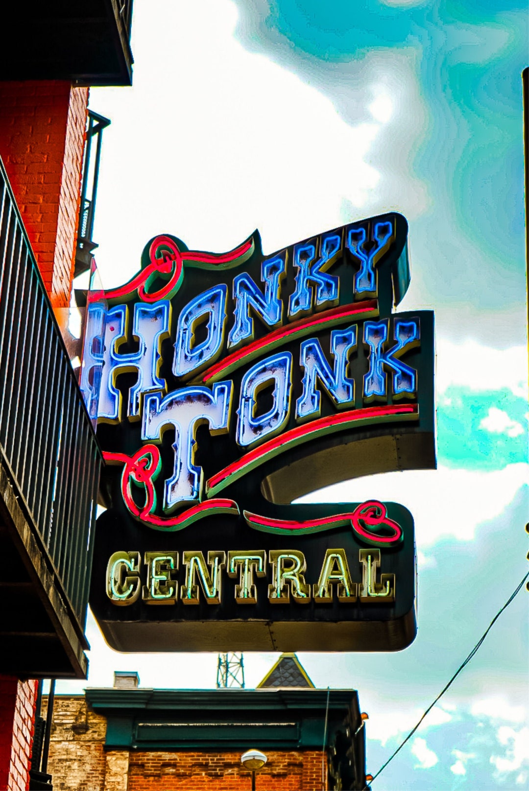 Nashville Tennessee Honky Tonk Central - Etsy