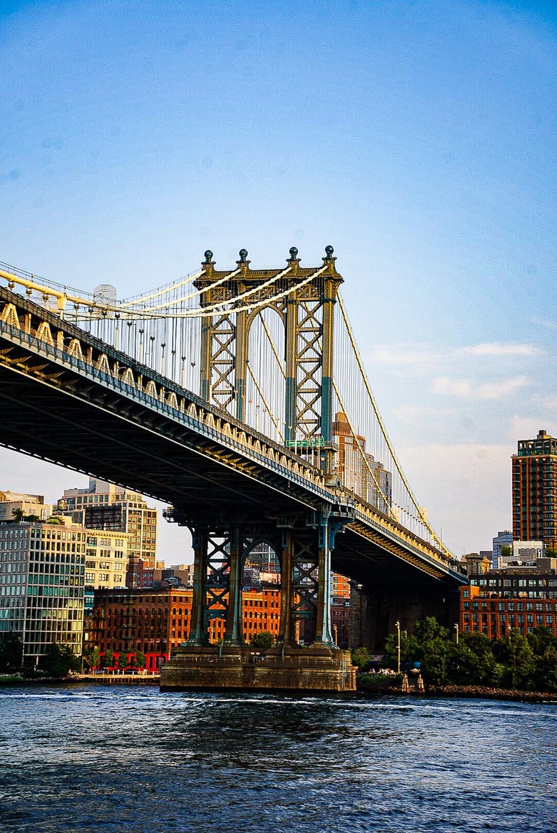 Manhattan Bridge NYC Photography Print - Etsy