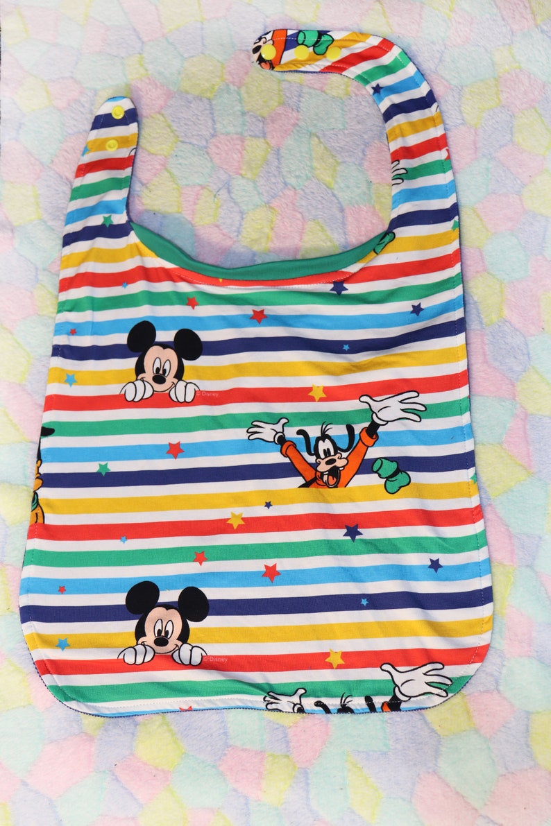DISNEY ADULT BIB Abdl Mickey Mouse Adult Baby Diaper Lover Lace Sissy ...