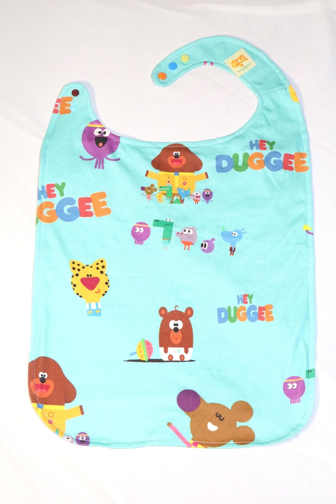 HEY DUGGEE Adult BIB Abdl Baby Diaper Lover Drooling Bib Eat Breakfast ...