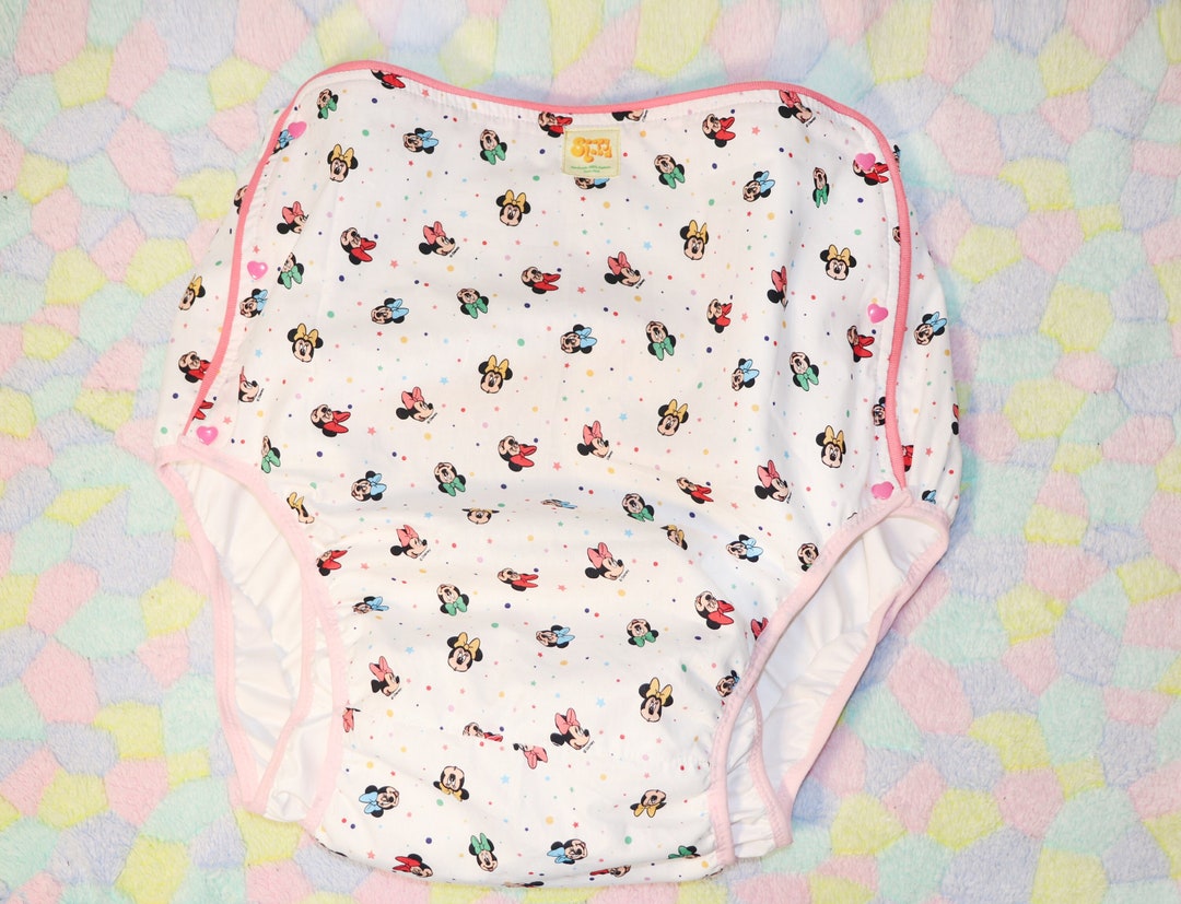 ADULT DIAPER COVER Minnie Mouse Baby Girl Omutsu Abdl Adultbaby Adult ...