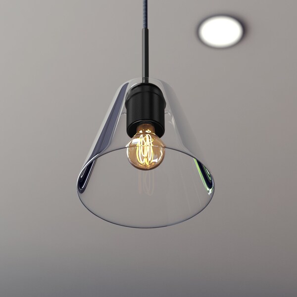 Glass Pendant Light - Etsy