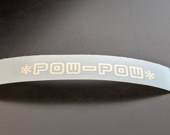 Pow Decal | Etsy