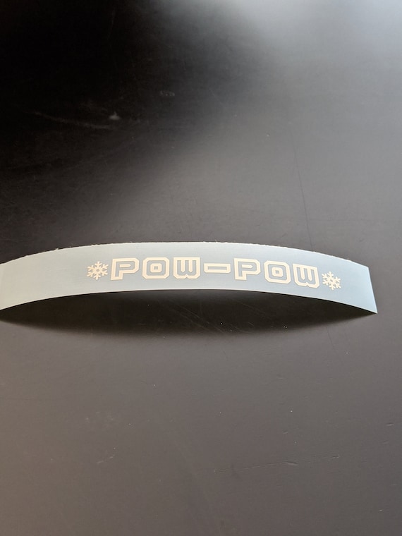 Pow-pow Vinyl Decal Transfer Sticker Snow Winter Ski - Etsy