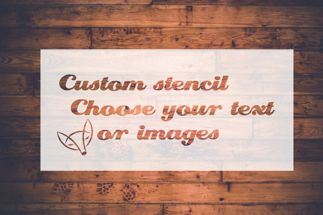 Custom Stencil for Sign Making, Glass Etching, Painting, and More ...