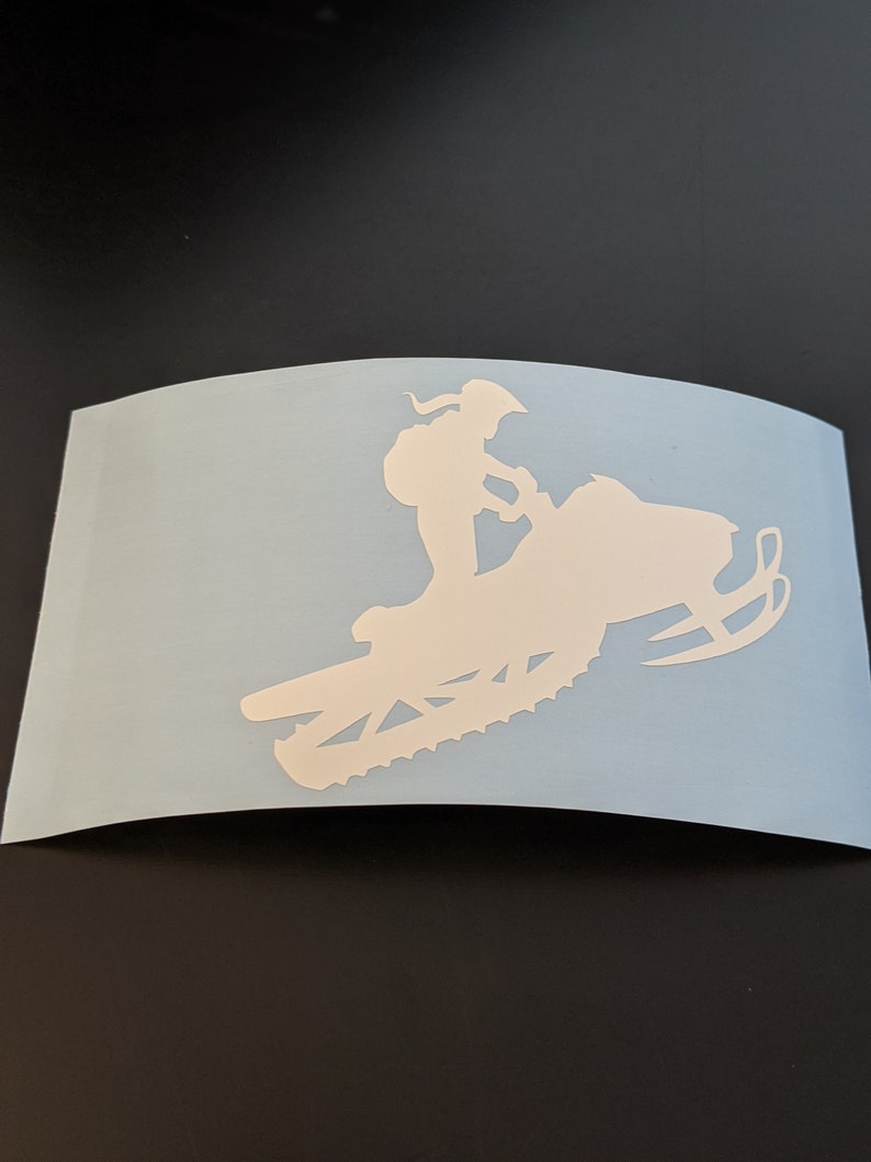 Snowmobile Rider Girl Vinyl Decal Transfer Sticker - Etsy