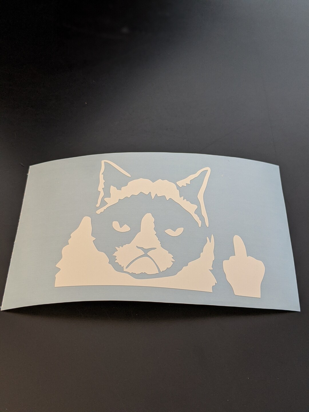 Grumpy Cat Vinyl Decal Transfer Sticker - Etsy