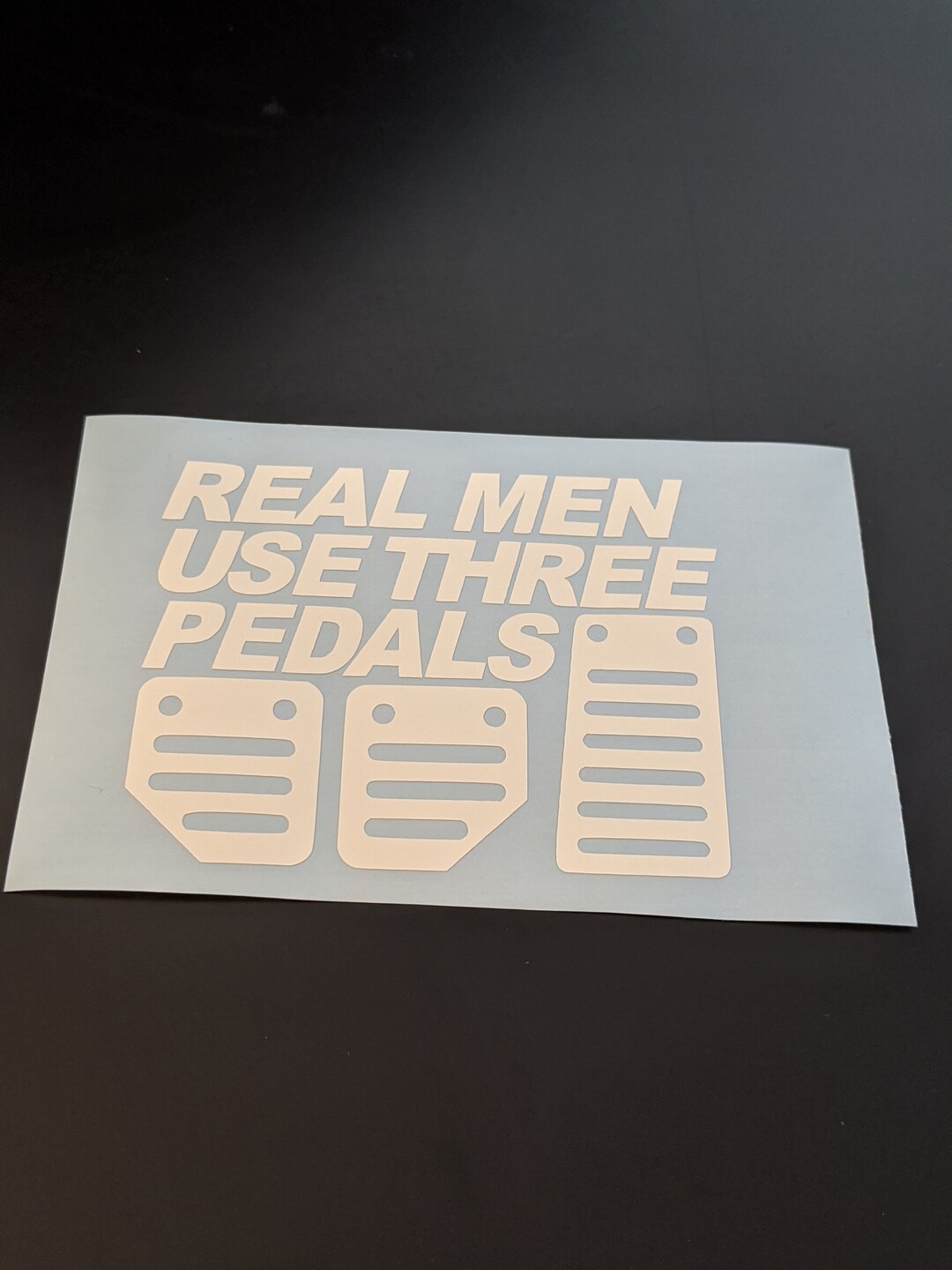 Three Pedals Vinyl Decal Transfer Sticker - Etsy