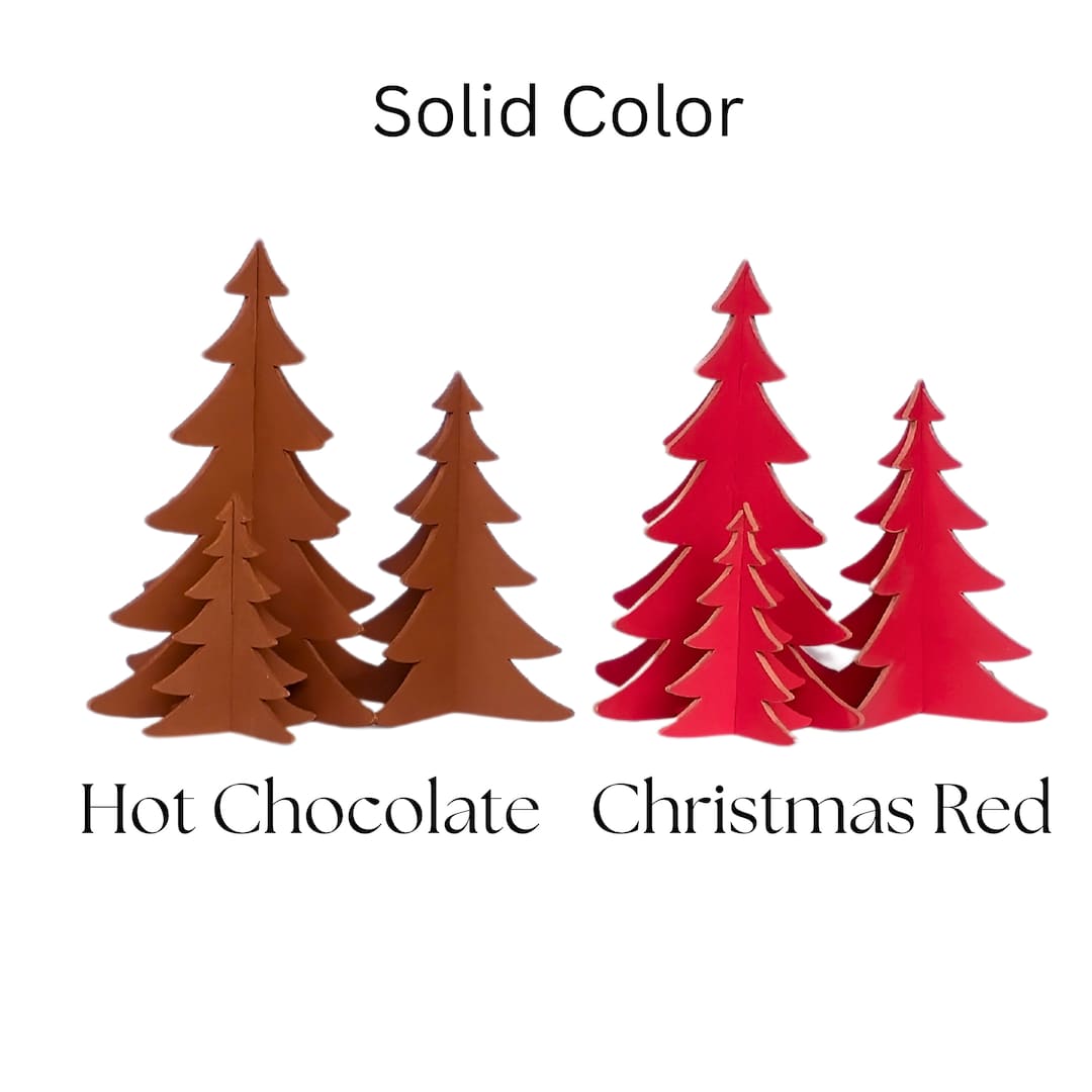 Wood Shape 3D Laser Cut Tree, 1/8 Baltic Birch Wood, Hand Painted All ...