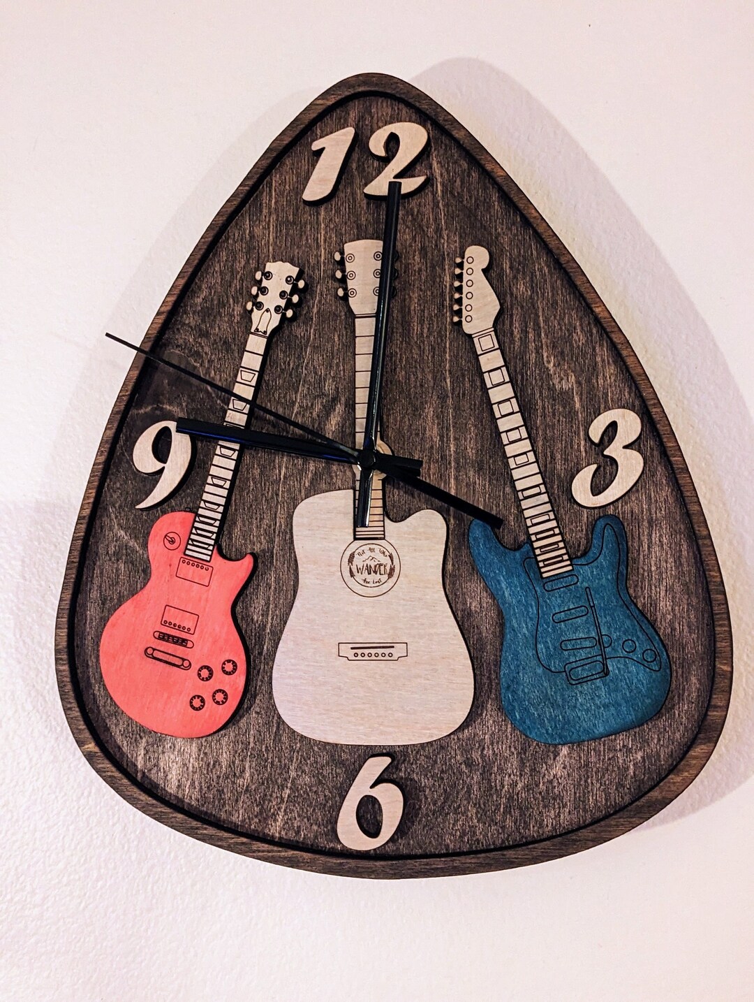 Guitar Pick Clock/ Musician/ Christmas Gift/ Anniversary - Etsy