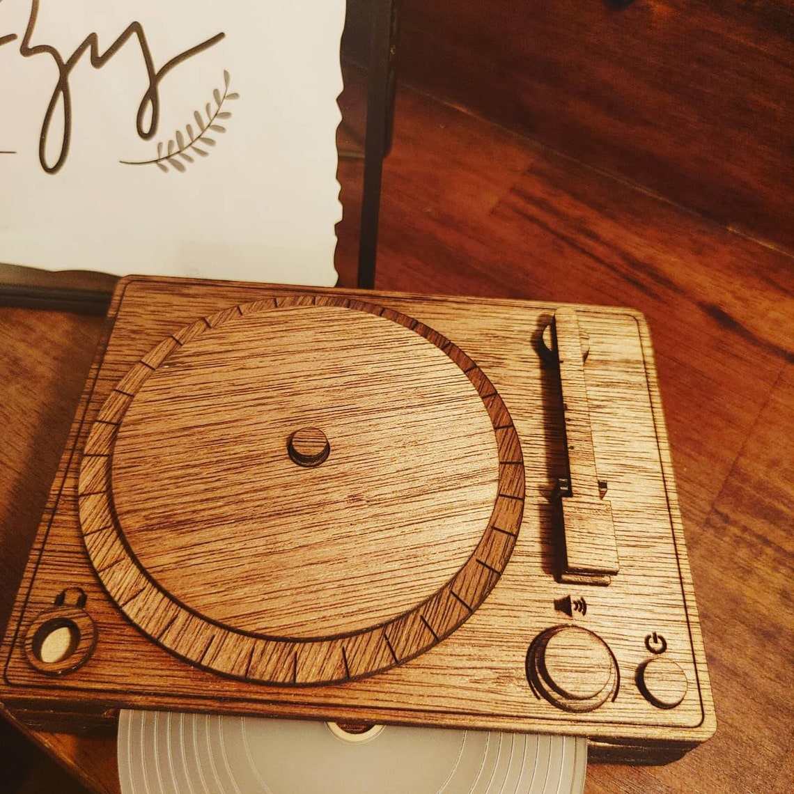 Handmade Vintage Record Player Coasters ! Wood and Acrylic/personal ...