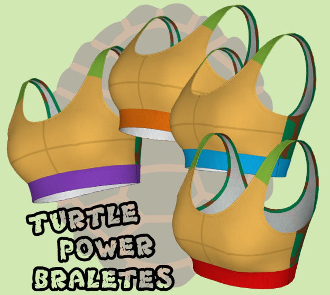 Turtle Power - Women's Bralette Bras Lingerie - Etsy