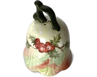 Vintage Holly Bell Limoges, Christmas Holly, Bell, Hand Painted ...