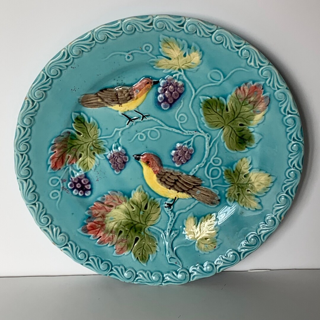 Black Forest Pottery 9.25 Inches Bird Plate - Etsy