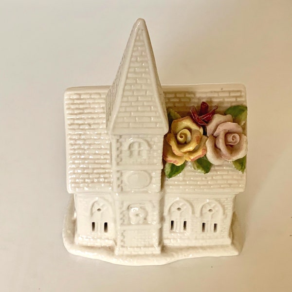 Lighted Ceramic Church - Etsy
