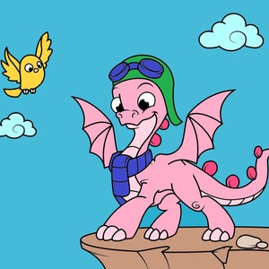 spike the dragon coloring pages