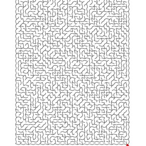 100 Tough Mazes for Kids up to 13 Years Old, Printable Labyrinth Pages ...