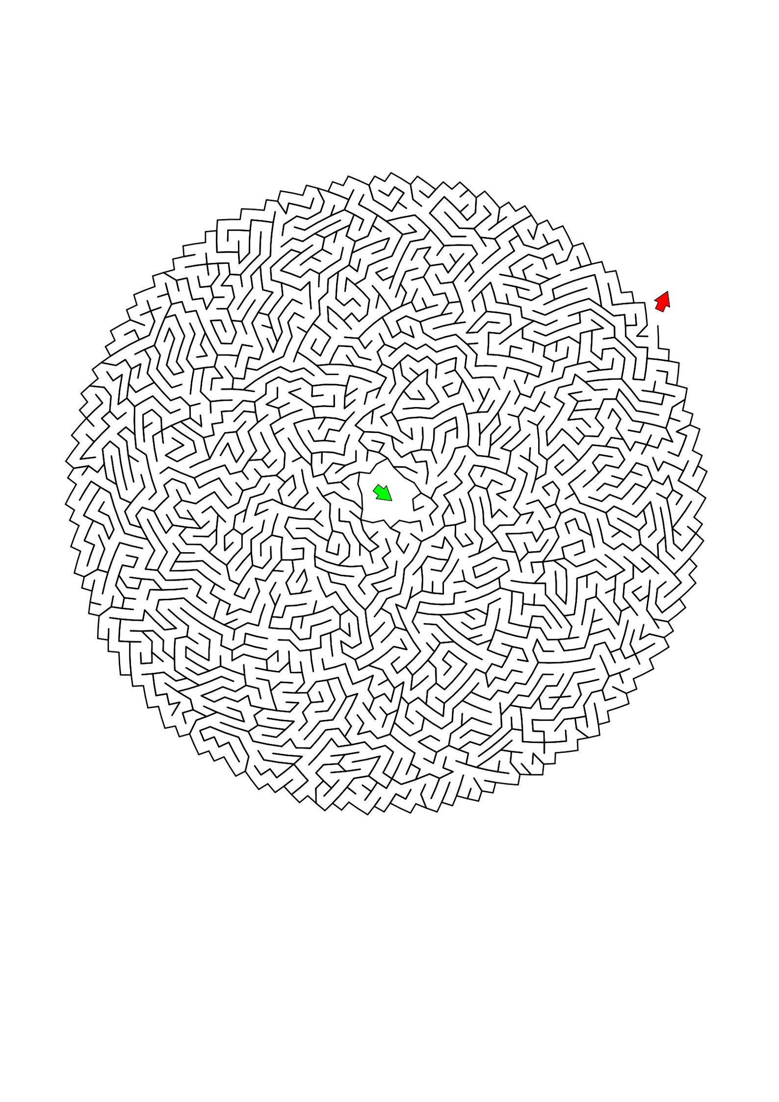 100 Tough Mazes for Kids up to 13 Years Old, Printable Labyrinth Pages ...