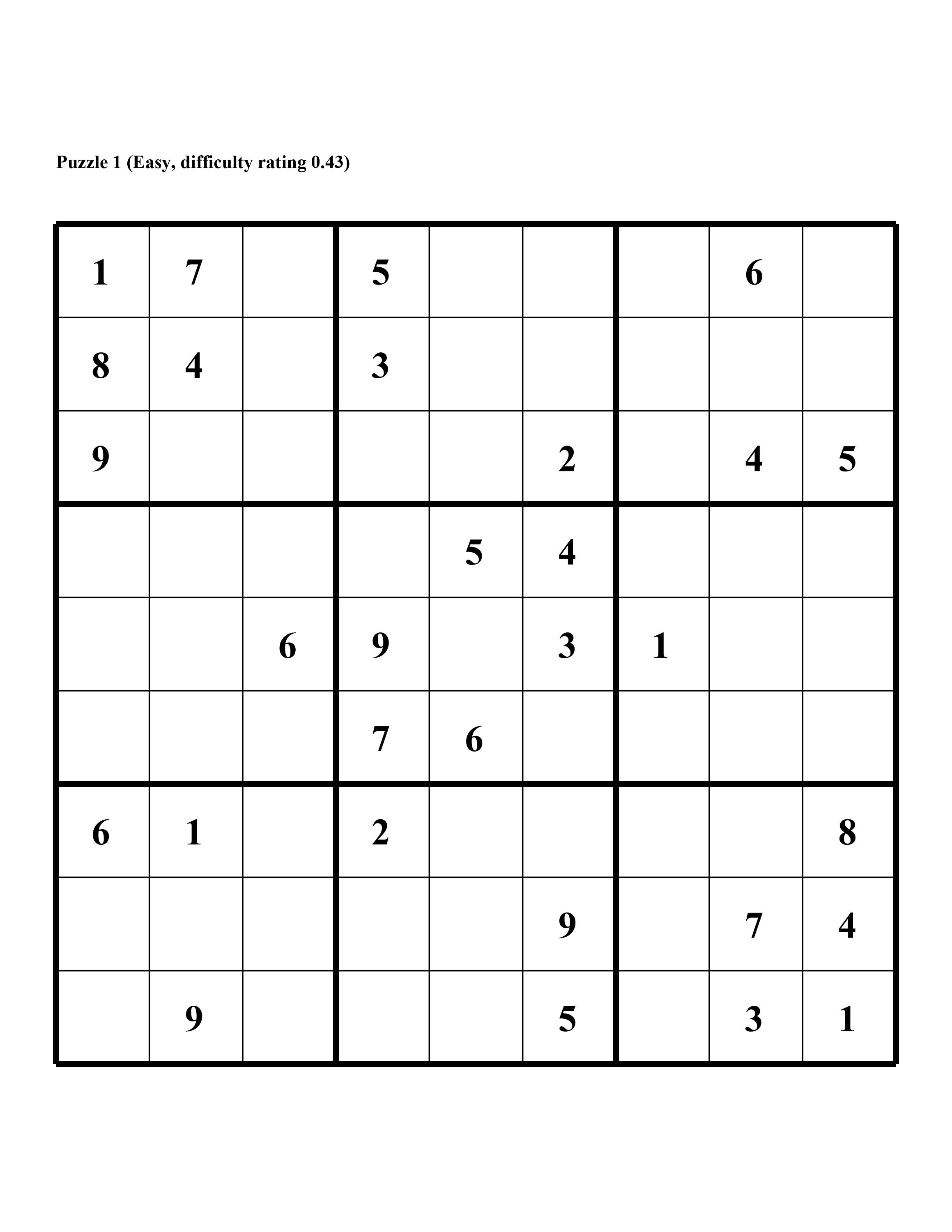 1000 Sudoku Puzzles for Kids & Adults | Solutions Included, Different ...