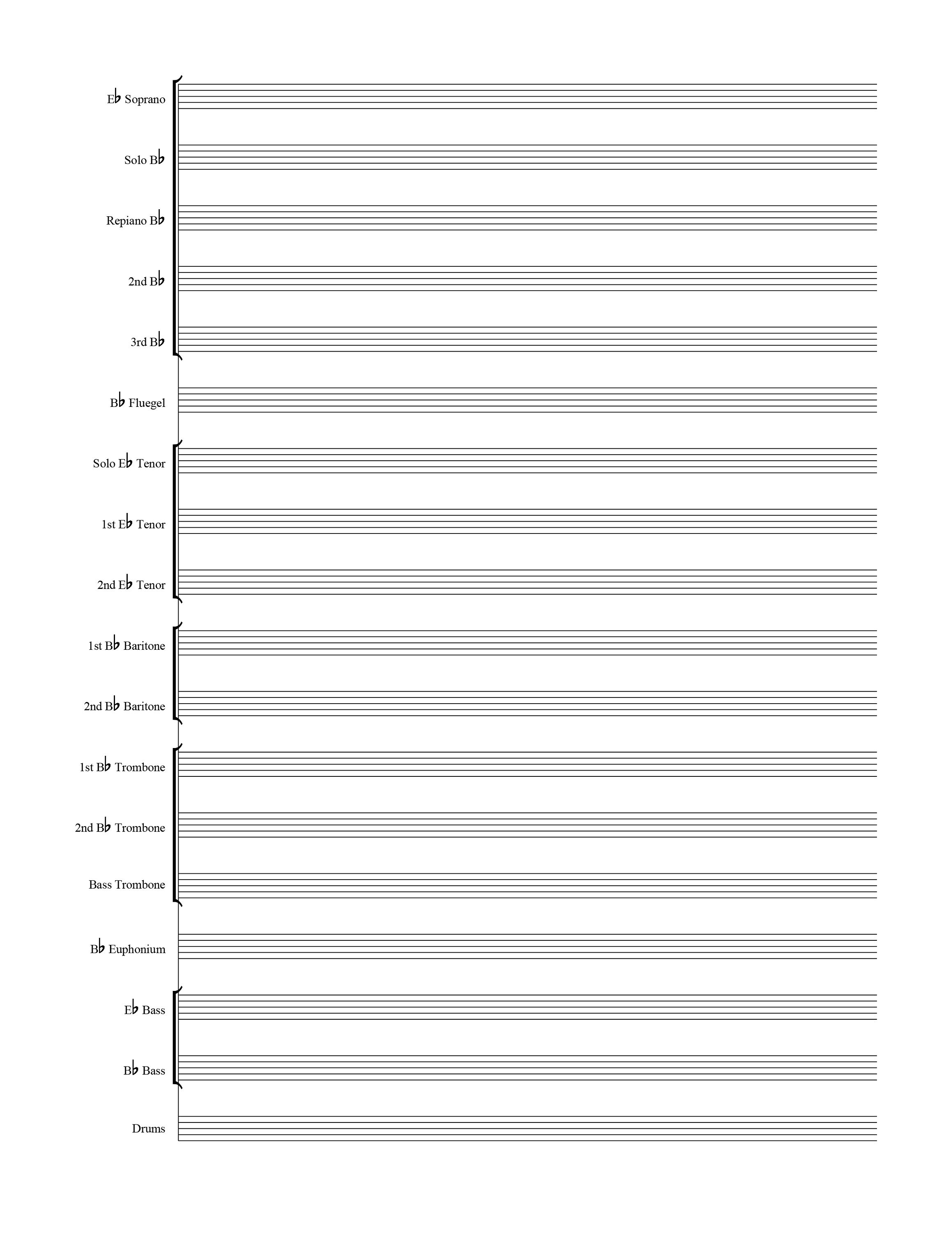Afdrukbare muziekbladen 36 Verschillende blanco muziekbladen ...