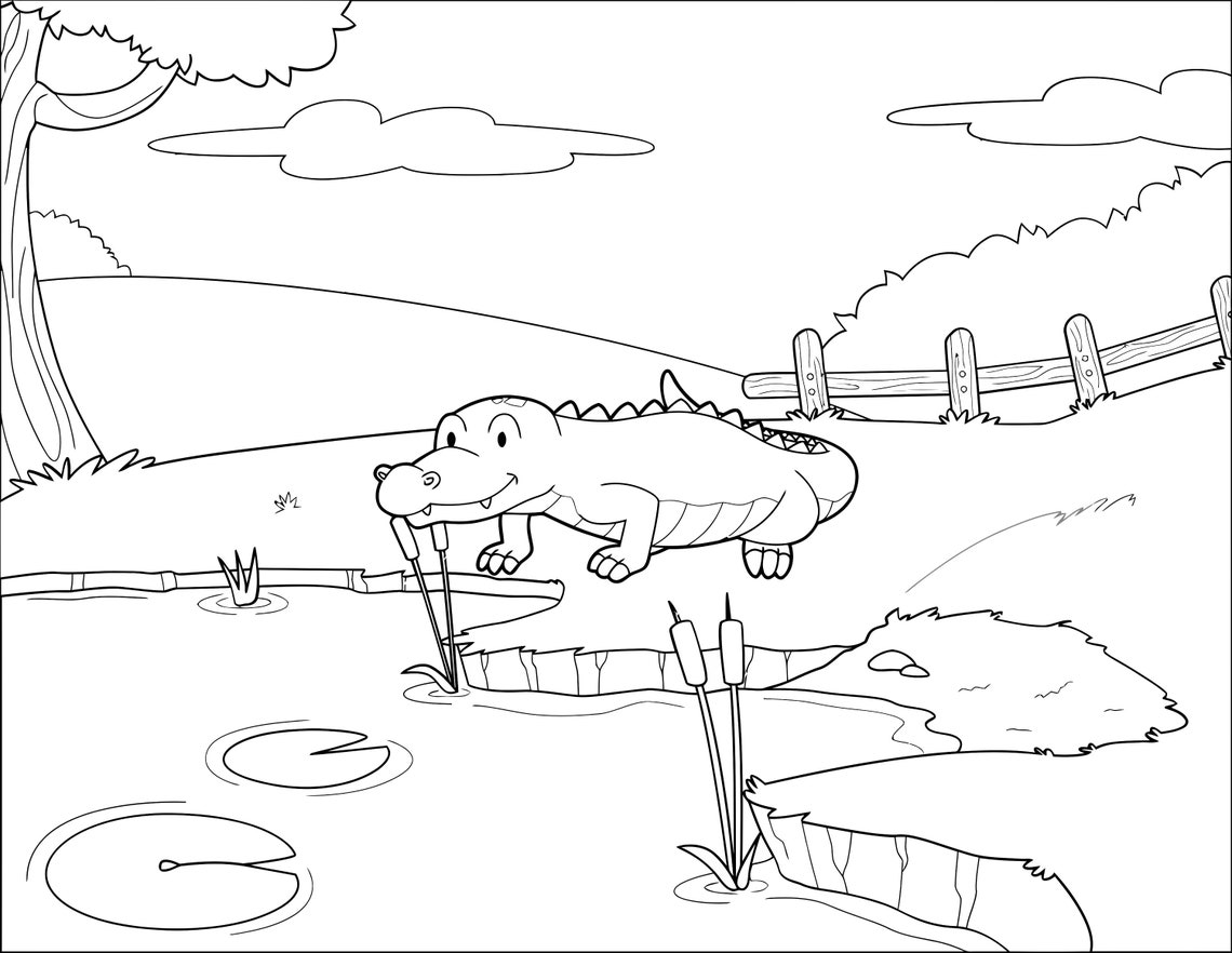 Animals Coloring Book for Kids, Coloring Pages for Kids, Printable ...