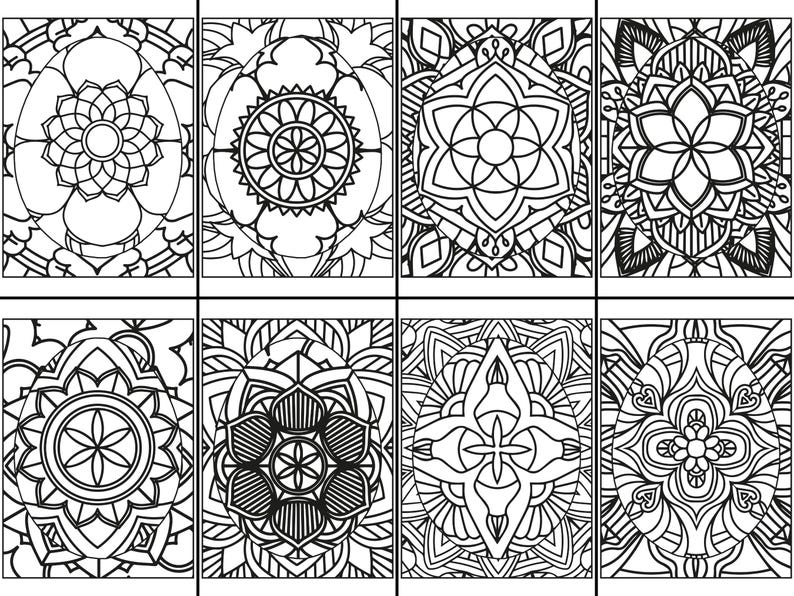 200 Printable Easter Eggs Coloring Pages | Mandala Basket Eggs | Easter ...