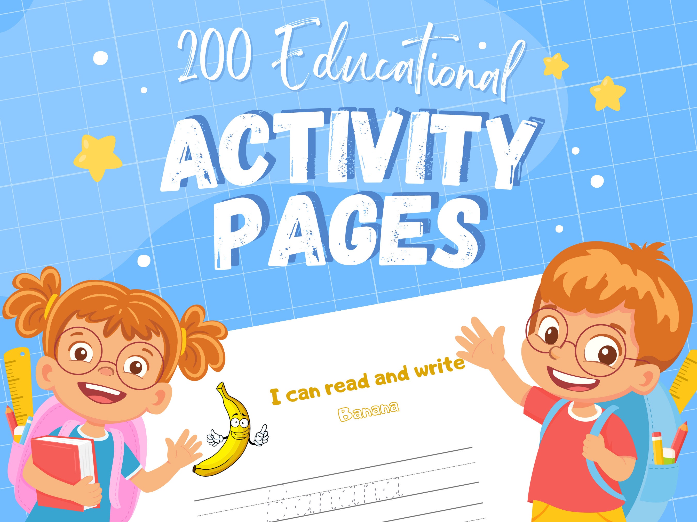 200 Learning Activity Pages for Kids, Fun Preschool Learning ...