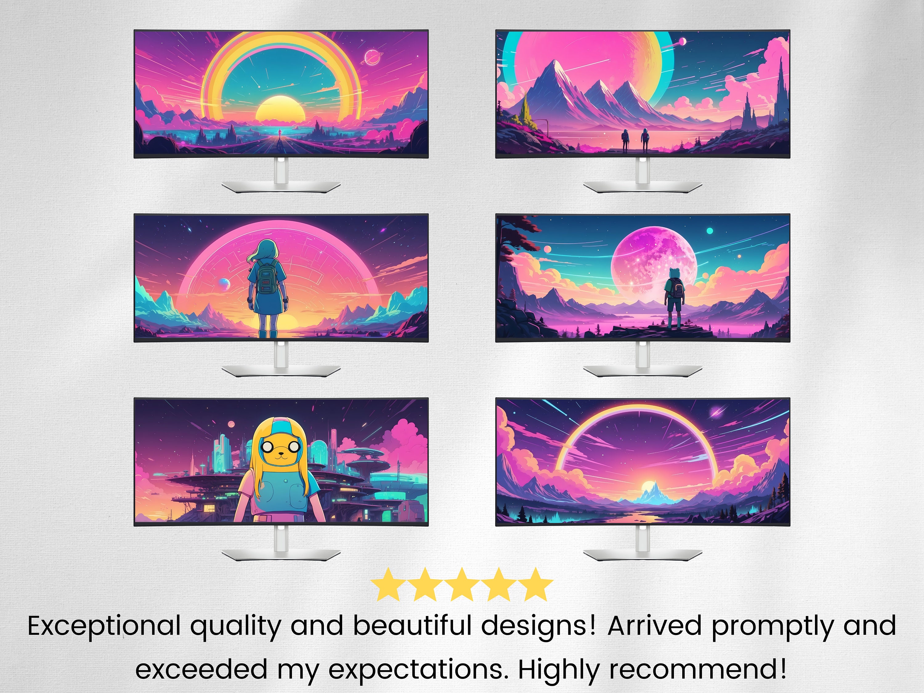20 Ultrawide Wallpapers Solarpunk Collection 21:9 | Dreamy Aesthetic ...