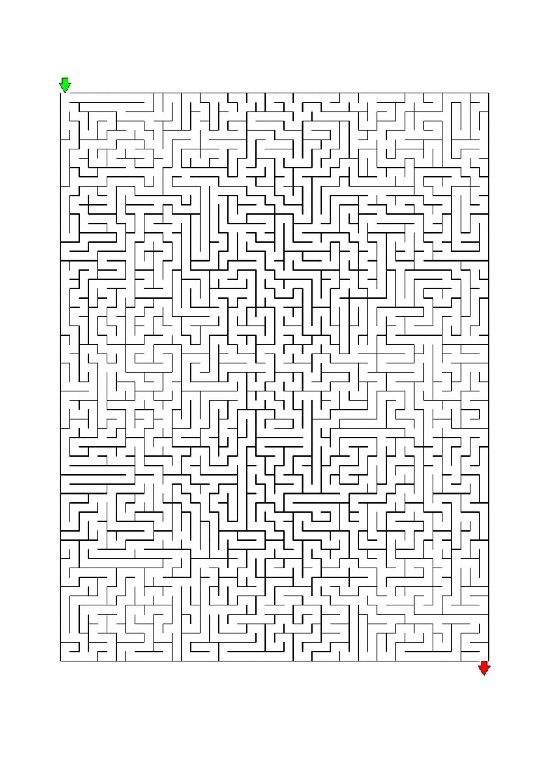 100 Tough Mazes for Kids up to 13 Years Old, Printable Labyrinth Pages ...