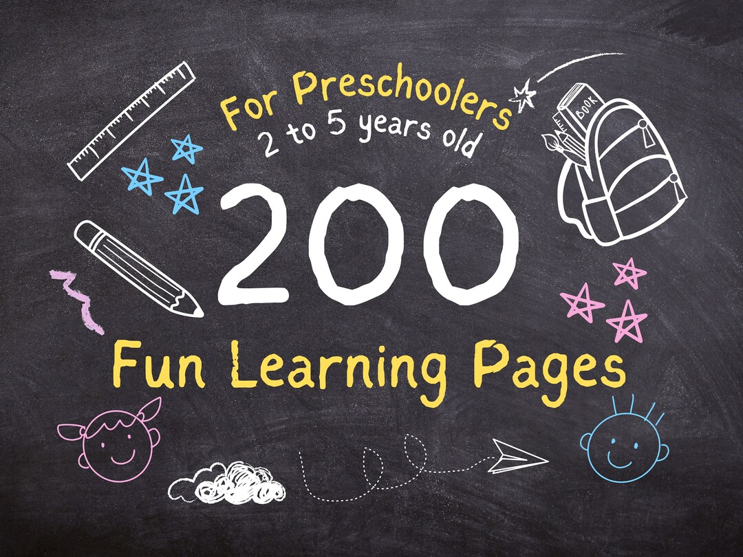 200 Learning Activity Pages for Kids, Fun Preschool Learning ...