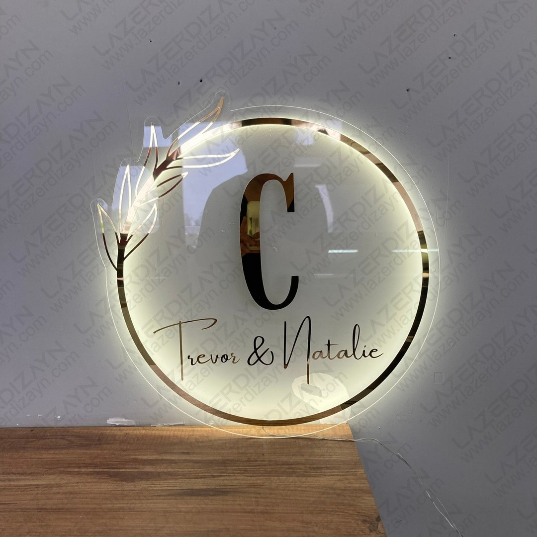 Customizable Round Neon Sign for Business or Office Decoration - Etsy